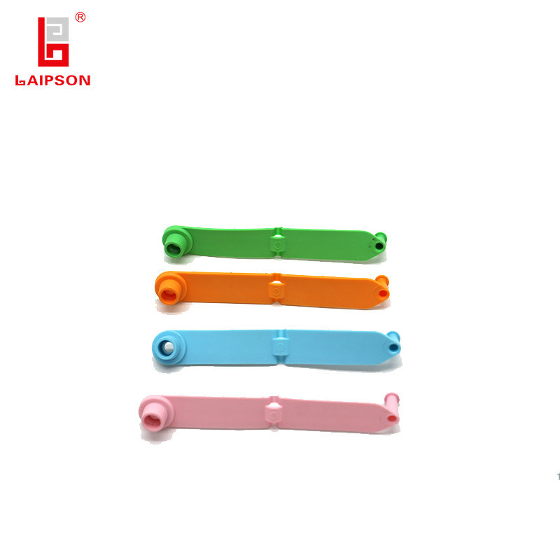 TPU 120mm One Piece Sheep Ear Tags Snag Proof Laser Number / Bar Code ...