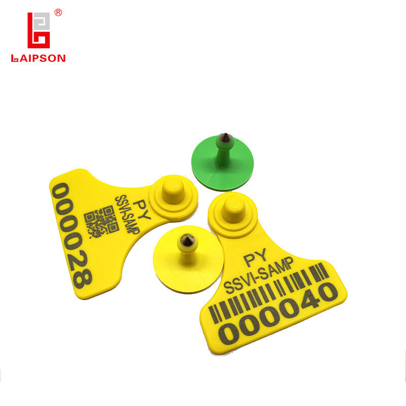 60mm 58mm Cattle Sheep Bovine Animal Ear Tags With TPU Waterproof ...