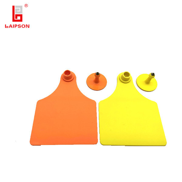 Big Size 100*75mm Cow Ear Tag , Rfid Cattle Tags For Farm Management