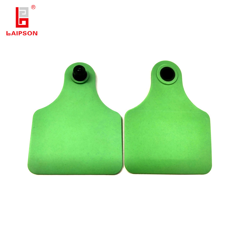 TPU Sensitive 860-960Mhz Long Range UHF Two Piece Cattle Ear Tag For ...