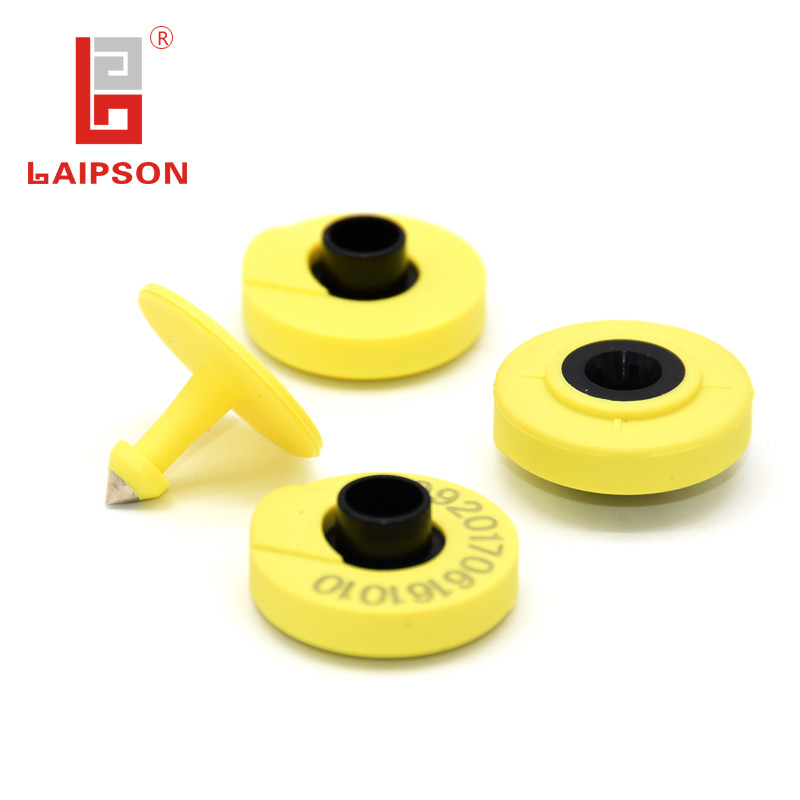 HDX Button Rfid Animal Ear Tag , Electronic Cow Tags For Smart Management