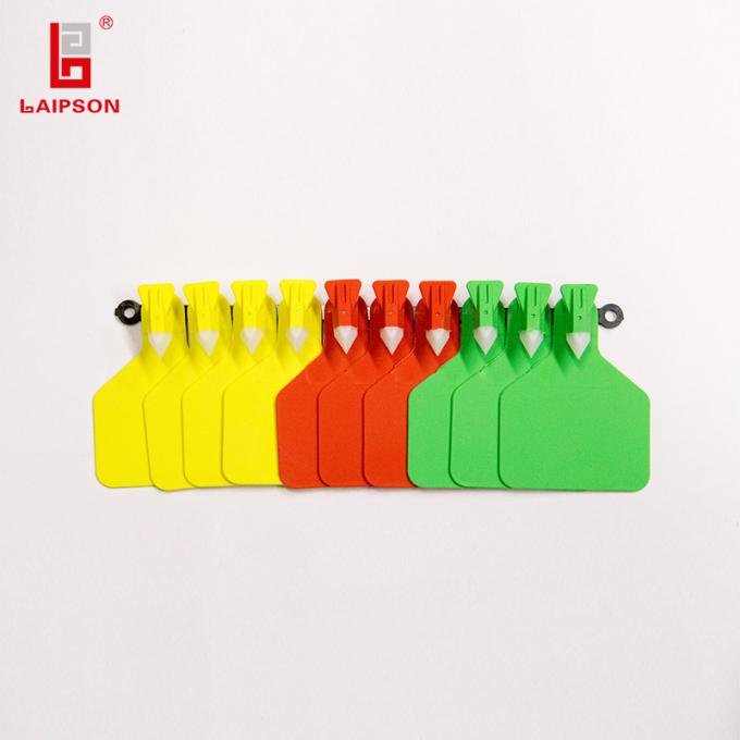 Middle Size Flexible TPU Numbered Cattle Ear Tags , Z Tags For Calves