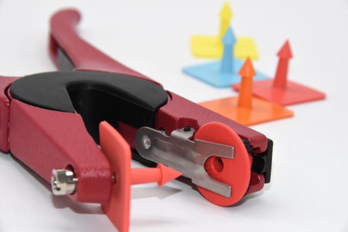 30*30mm Orange Button Sheep Management Tags , Sheep Identification Tags