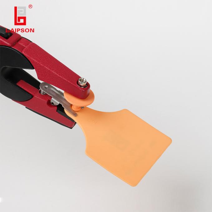 Universal Red Aluminium Cattle Tag Applicator , Sheep Tag Applicator ...
