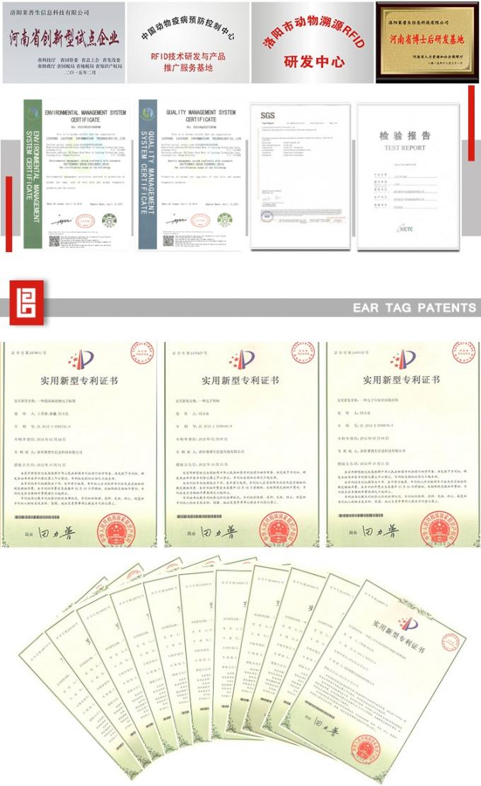 Black FDX-B HDX RFID Tag Reader For Writing And Encoding 15 Animal ID ...