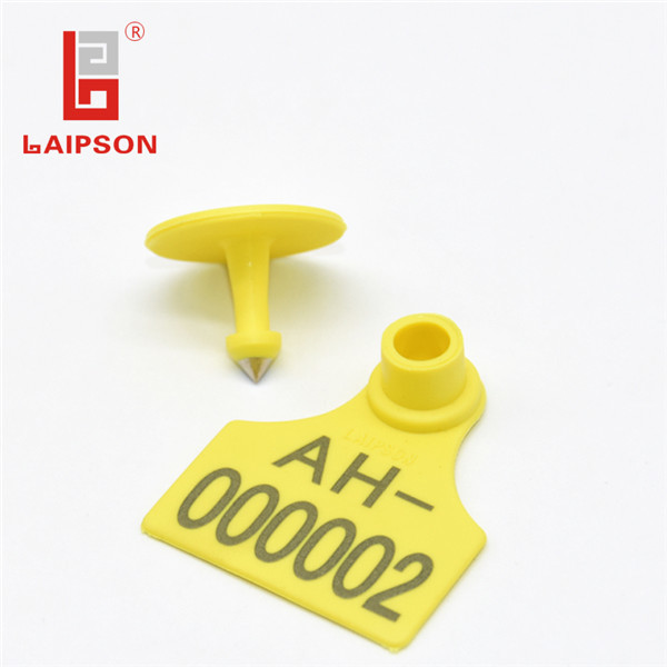 48*41mm Animal Small Ear Tags , RFID Electronic Tag 5 Colors Available